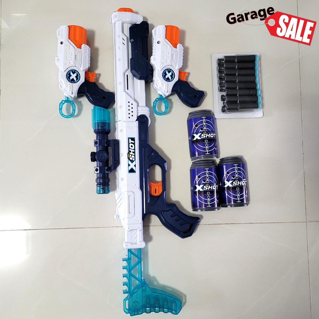 Xshot Rifle Hand-gun Target can and Bullets - Price for all, Hobbies ...