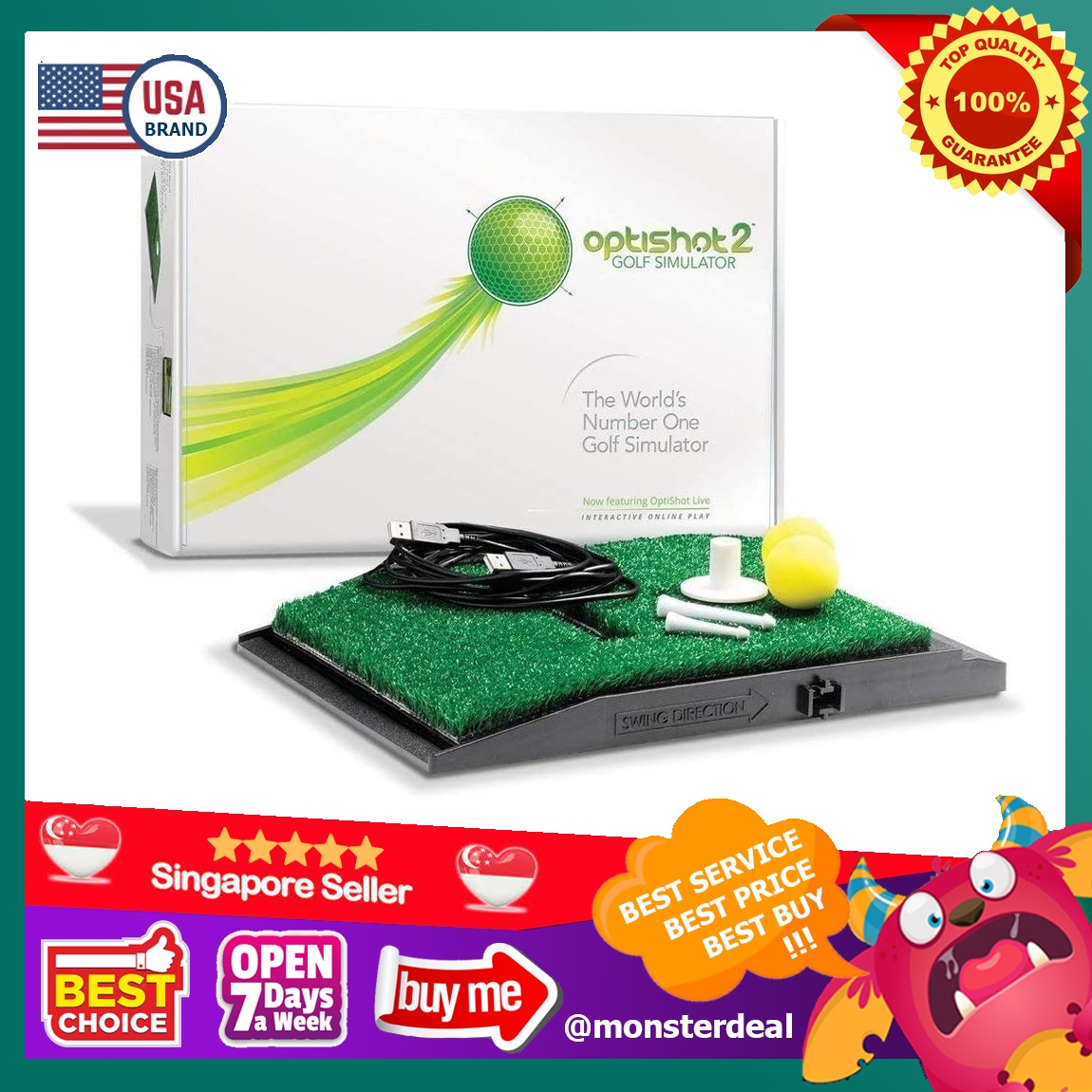 [YBR] OptiShot 2 Golf Simulator For Home, Sports Equipment, Other ...