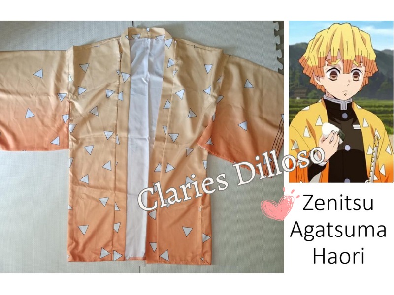 Zenitsu Agatsuma Haori, Women's Fashion, Coats, Jackets and Outerwear ...