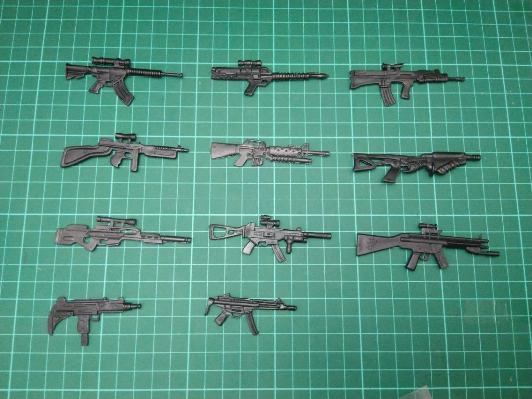 1/12 scale gun rifle lot of 7, Hobbies & Toys, Toys & Games on Carousell