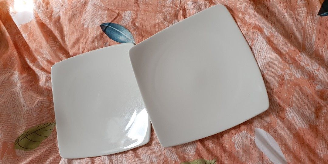 2pcs 10x10cm Square Ceramic Plates on Carousell