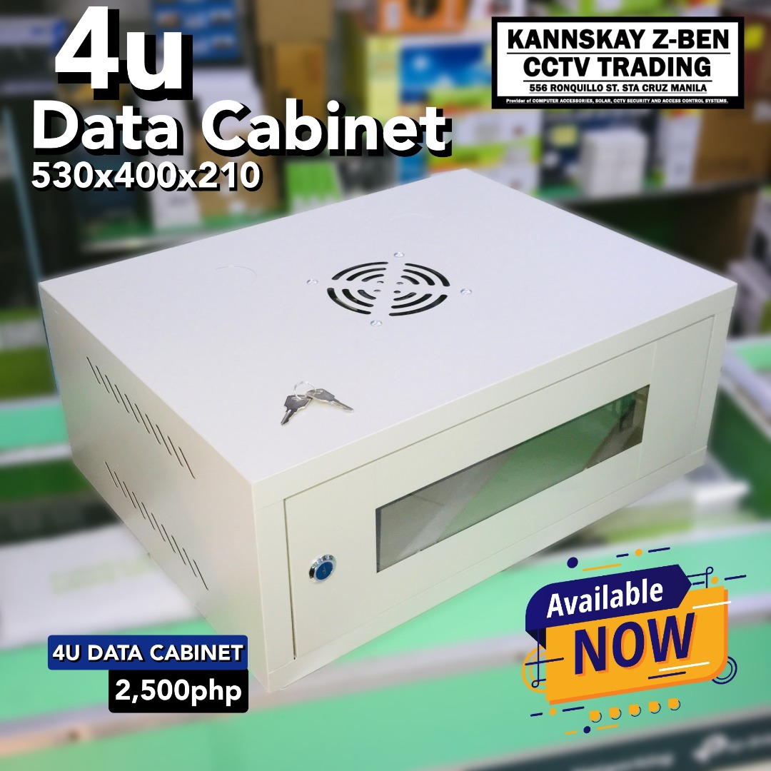 4u Data Cabinet 530x400x210 (data rack) (server rack), Furniture & Home ...