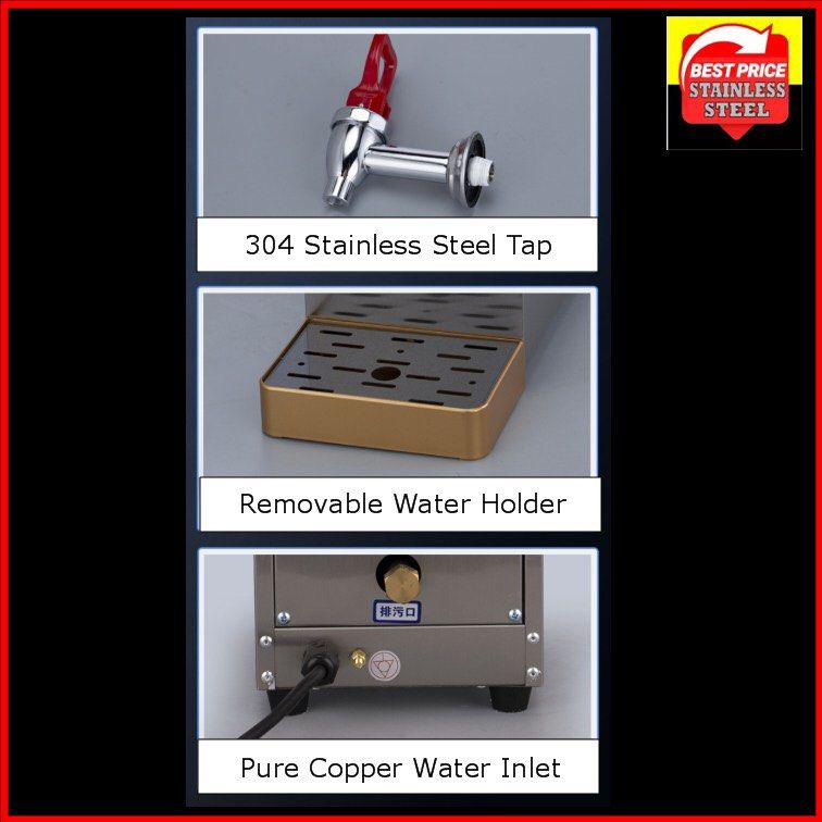 55L/h Water Boiler Commercial Automatic Electric Heating Water Barrel ...