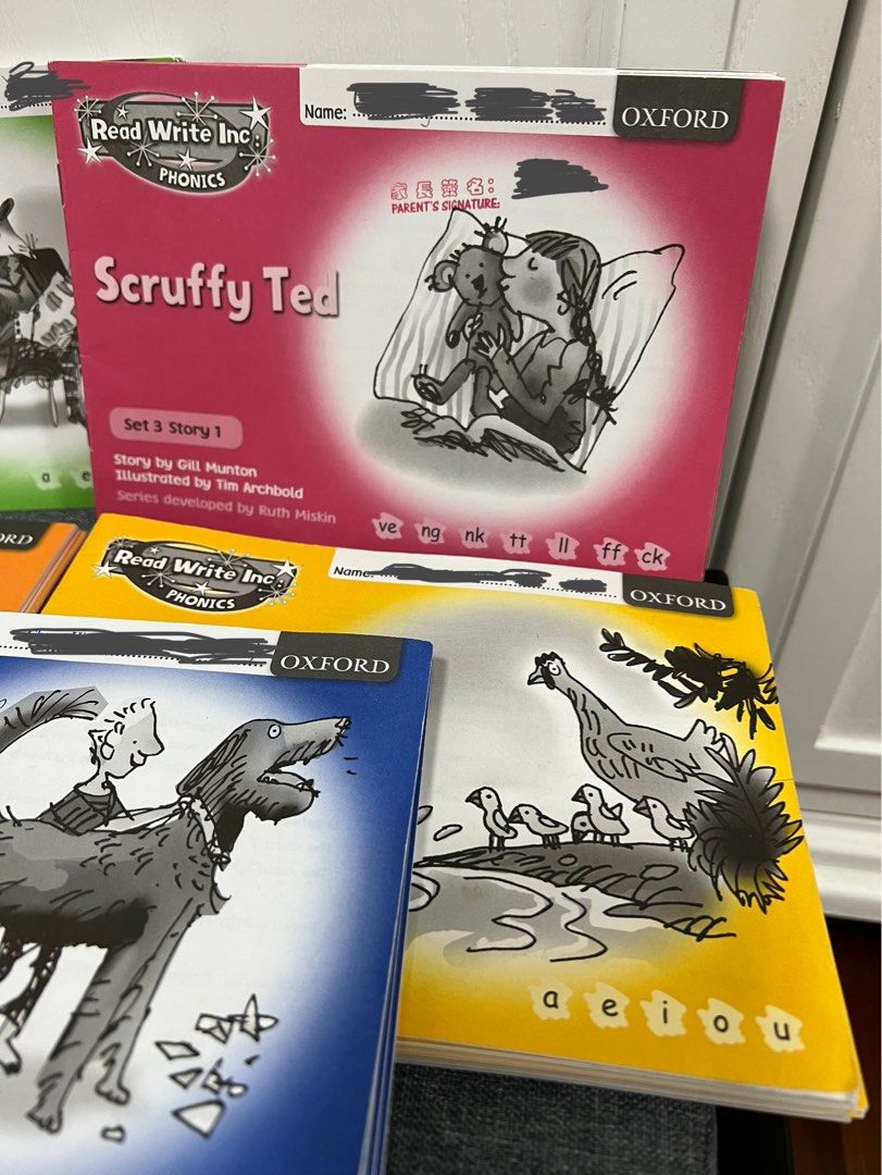 (有書寫痕跡) Read Write Inc. RWI 英文 Phonics 練習 ( 一共 5 套 共 52 本), 興趣及遊戲, 書本 ...