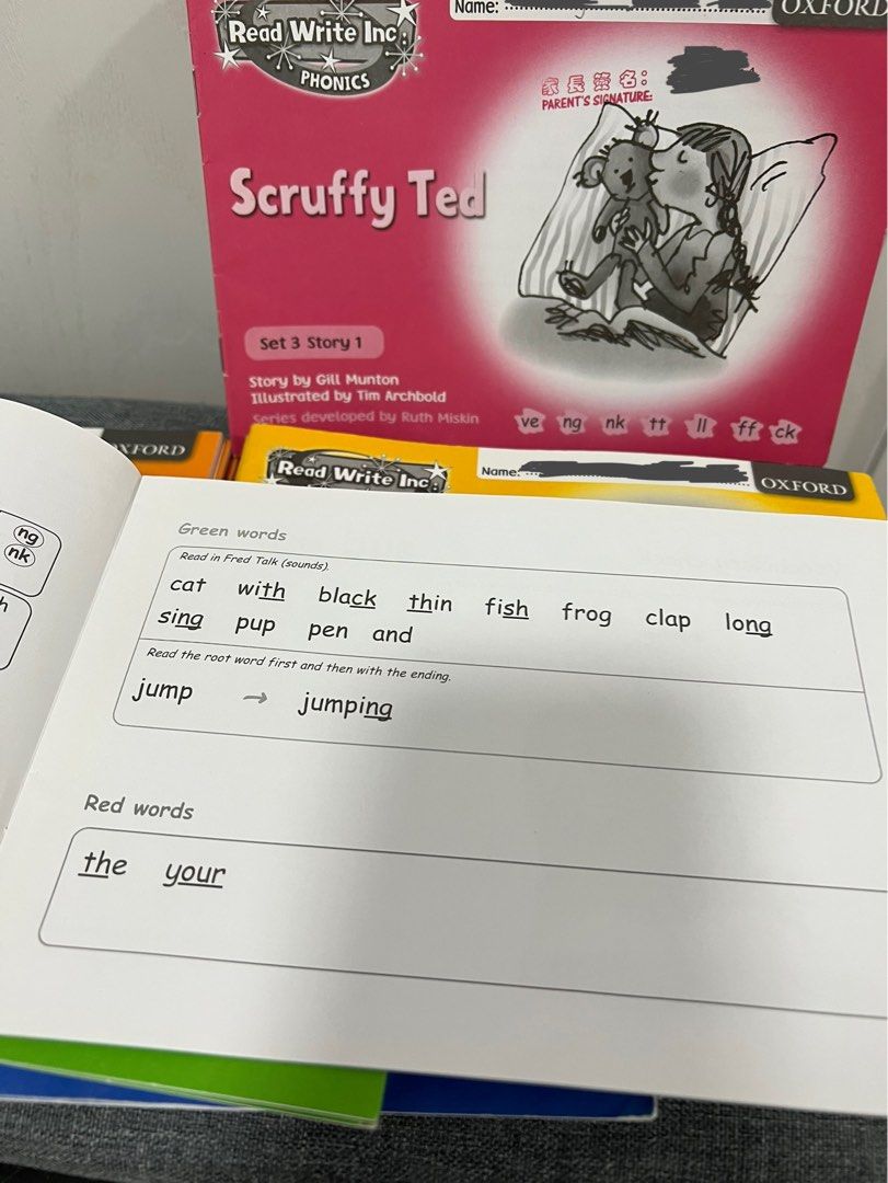(有書寫痕跡) Read Write Inc. RWI 英文 Phonics 練習 ( 一共 5 套 共 52 本), 興趣及遊戲, 書本 ...