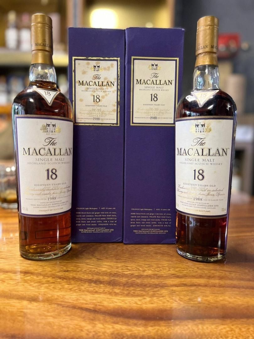 現金收購威士忌 The Macallan 18 Year old Sherry oak 麥卡倫 whisky, 嘢食 & 嘢飲, 酒精飲料 ...