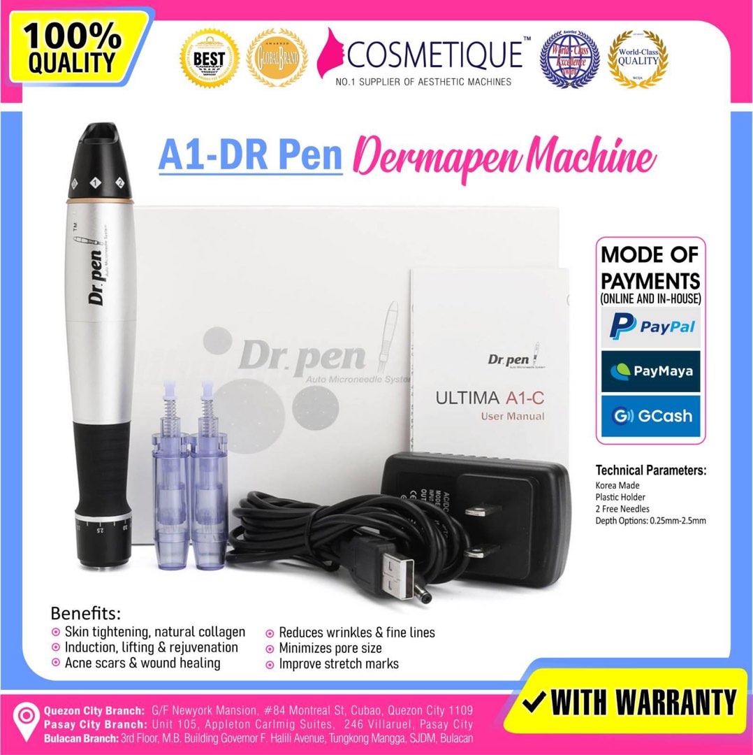 A1 Dr pen Dermapen Facial Machine, Beauty & Personal Care, Face, Face ...