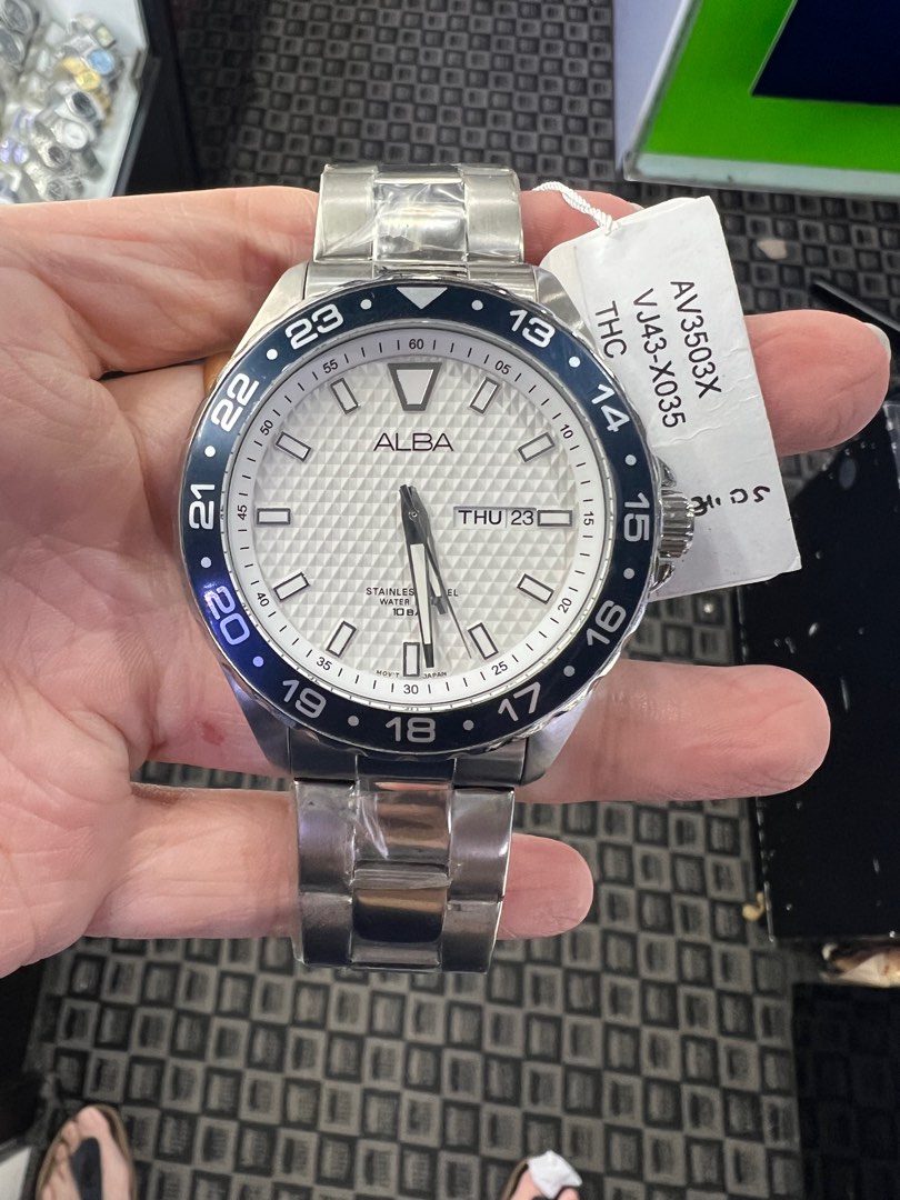 Alba GMT Day/Date, Men's Fashion, Watches & Accessories, Watches on ...