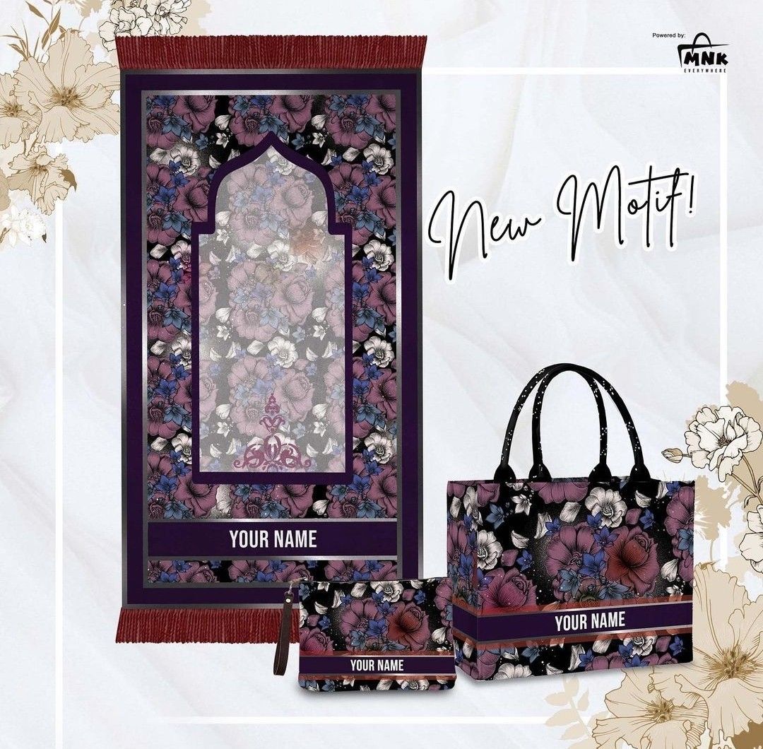 ALL COLLECTION PRAYER MAT PRAYER SET TOTE BAGS CLUTCH NEW MOTIF, Women ...