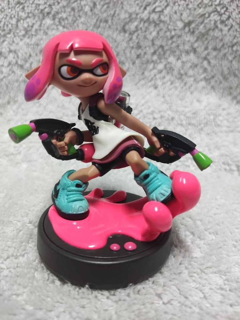 Amiibo: Splatoon 2 Inkling Girl Neon Pink, Hobbies & Toys, Toys & Games ...