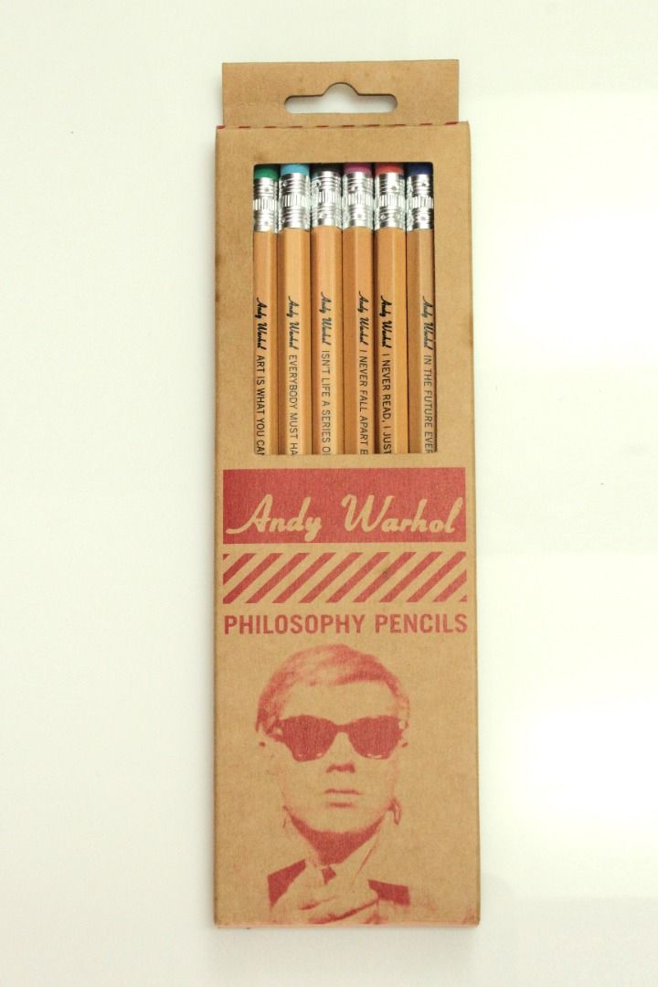 Andy Warhol Philosophy Pencil Set, Hobbies & Toys, Stationary & Craft ...