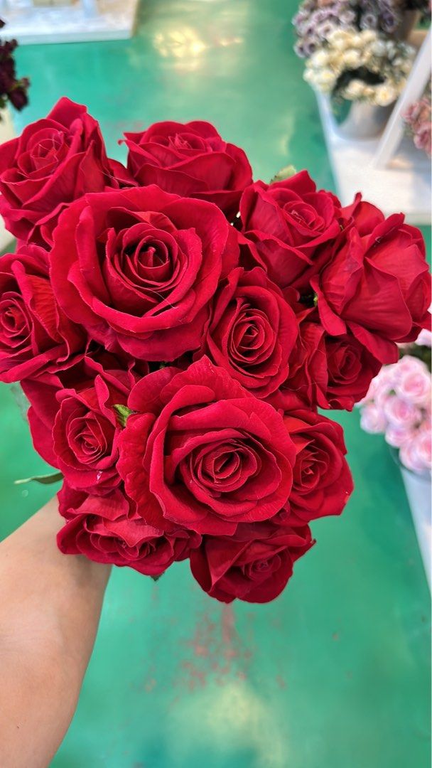 Artificial rose 2 set, Furniture & Home Living, Home Decor, Artificial ...