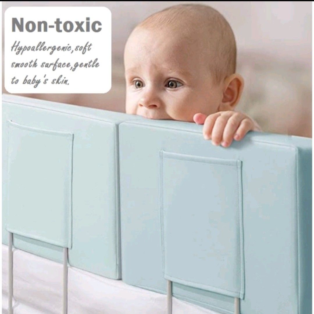 Baby Bed Rail Guard Safety Fence High Bumper bed barrier, Babies & Kids ...