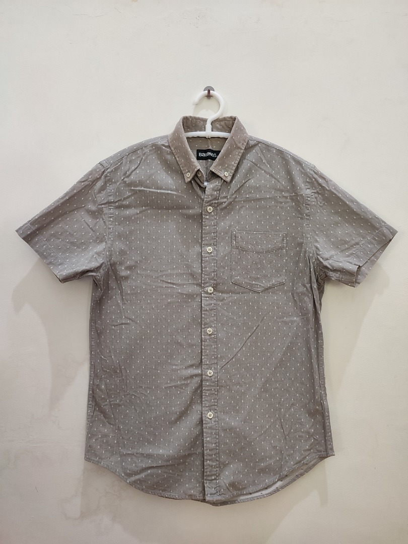 Baleno Gray Dotted Polo on Carousell