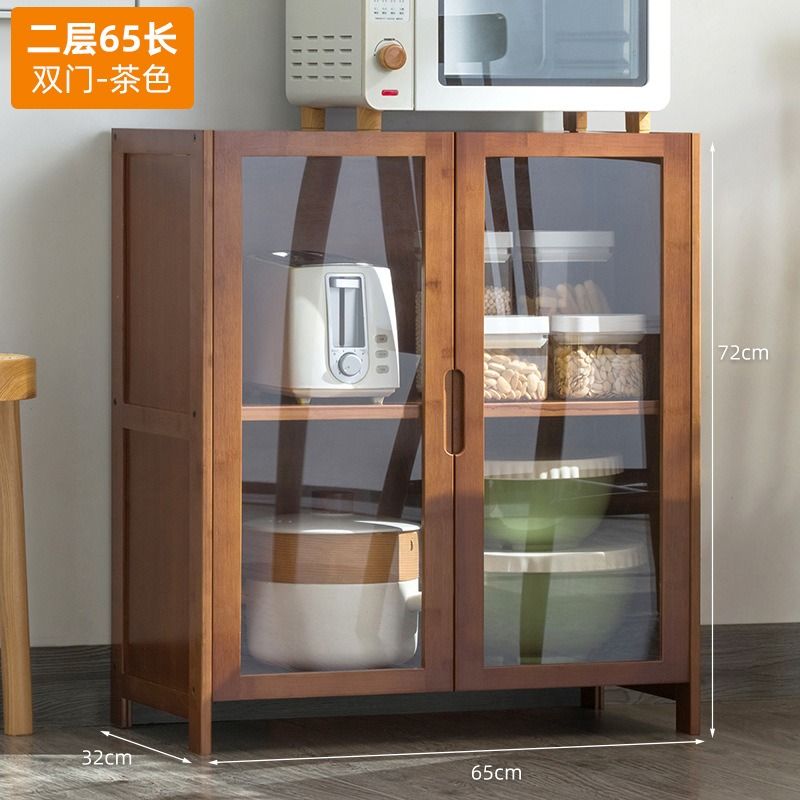 Bamboo Kitchen cabinet Multi-purpose storage cabinet, Furniture & Home ...