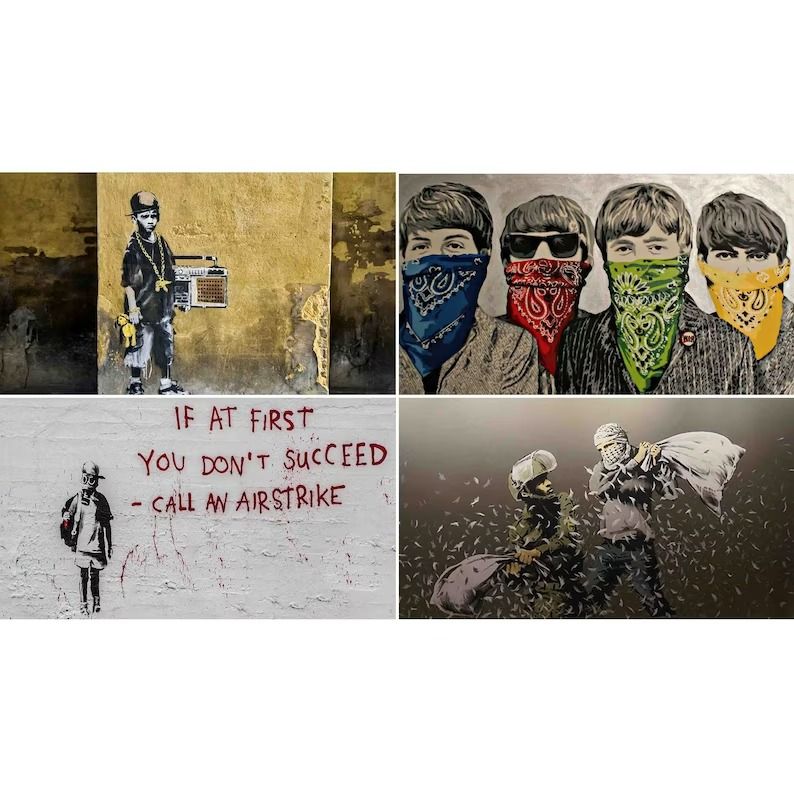 Banksy Art Collection, high resolution, to be displayed in 4K TV Frame ...
