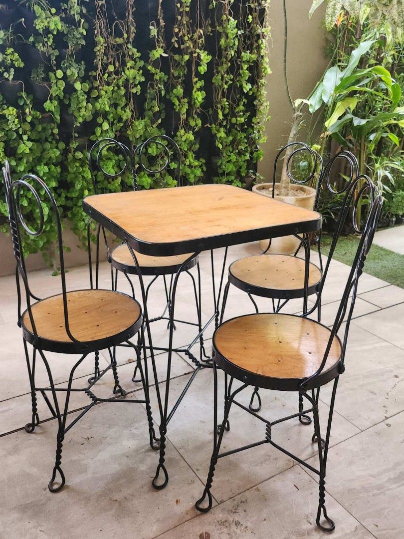 Batibot Dining Garden Table and Chair, Furniture & Home Living, Outdoor ...