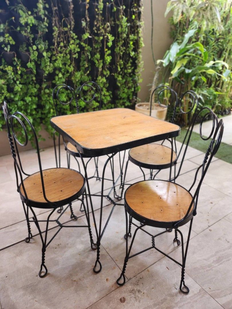 Batibot Dining Garden Table and Chair, Furniture & Home Living, Outdoor ...