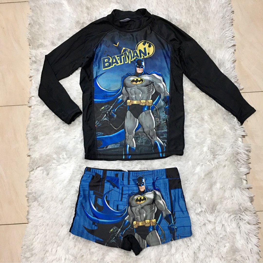 BATMAN RASHGUARD SET on Carousell