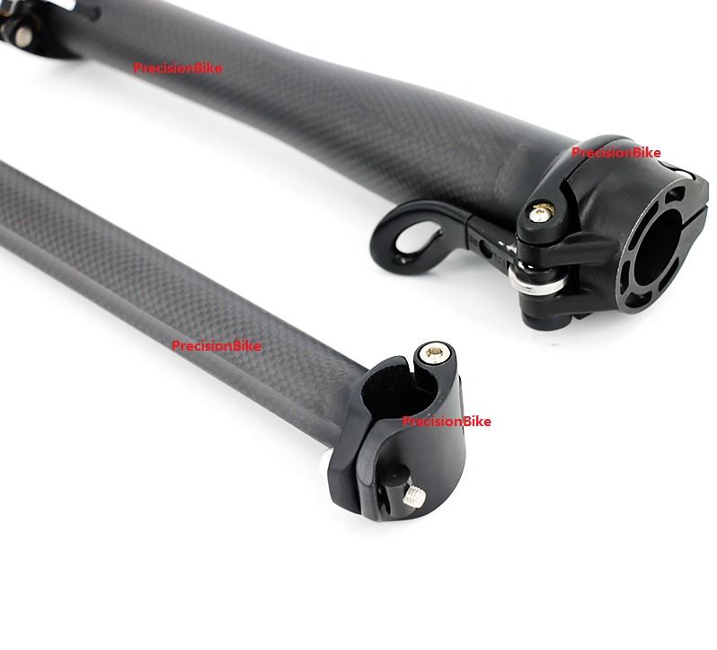 Bicycle Carbon Fiber Quick Release Head Folding Stem Adjustable ...