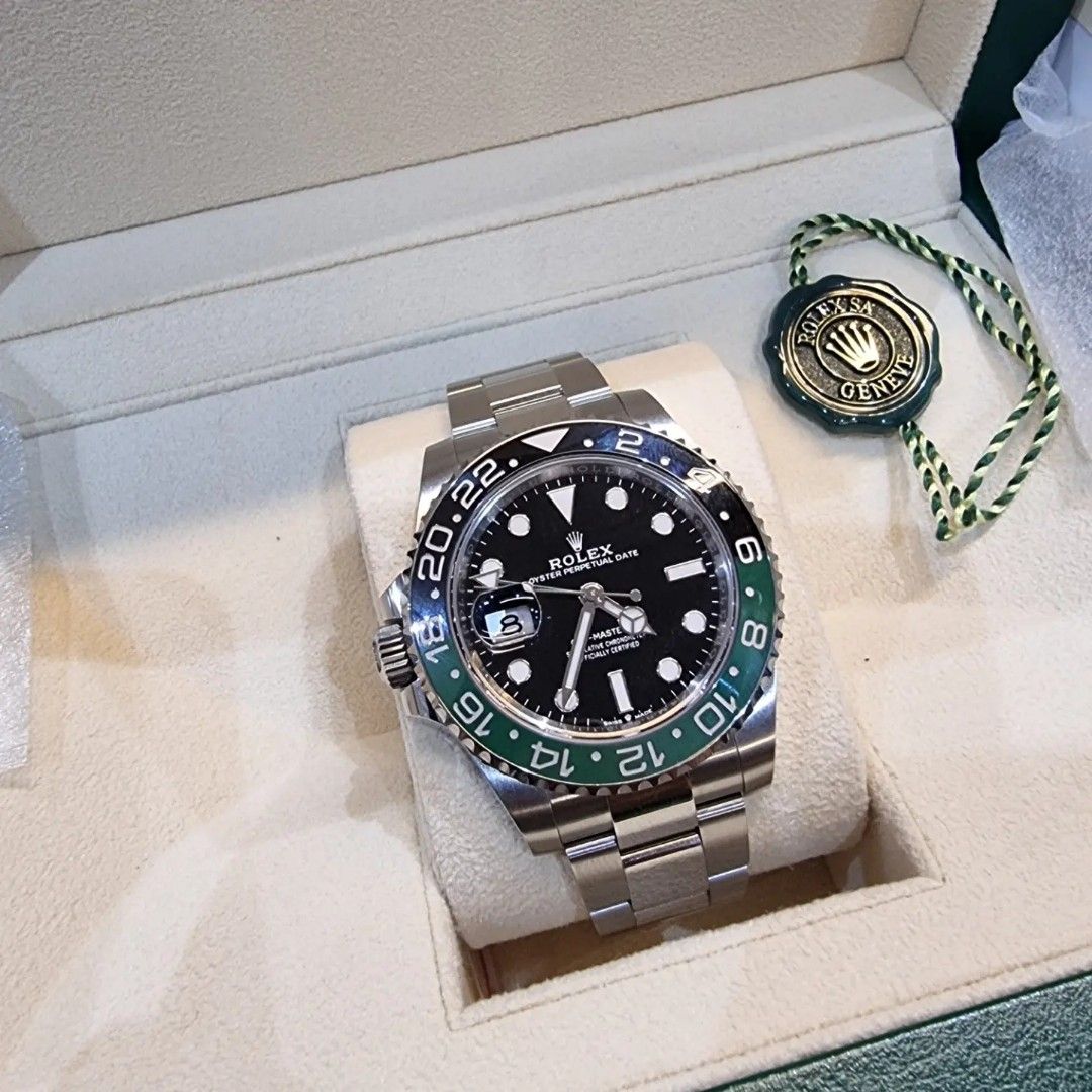 BNIB 2022 Rolex Gmt2C aka Sprite, Luxury, Watches on Carousell
