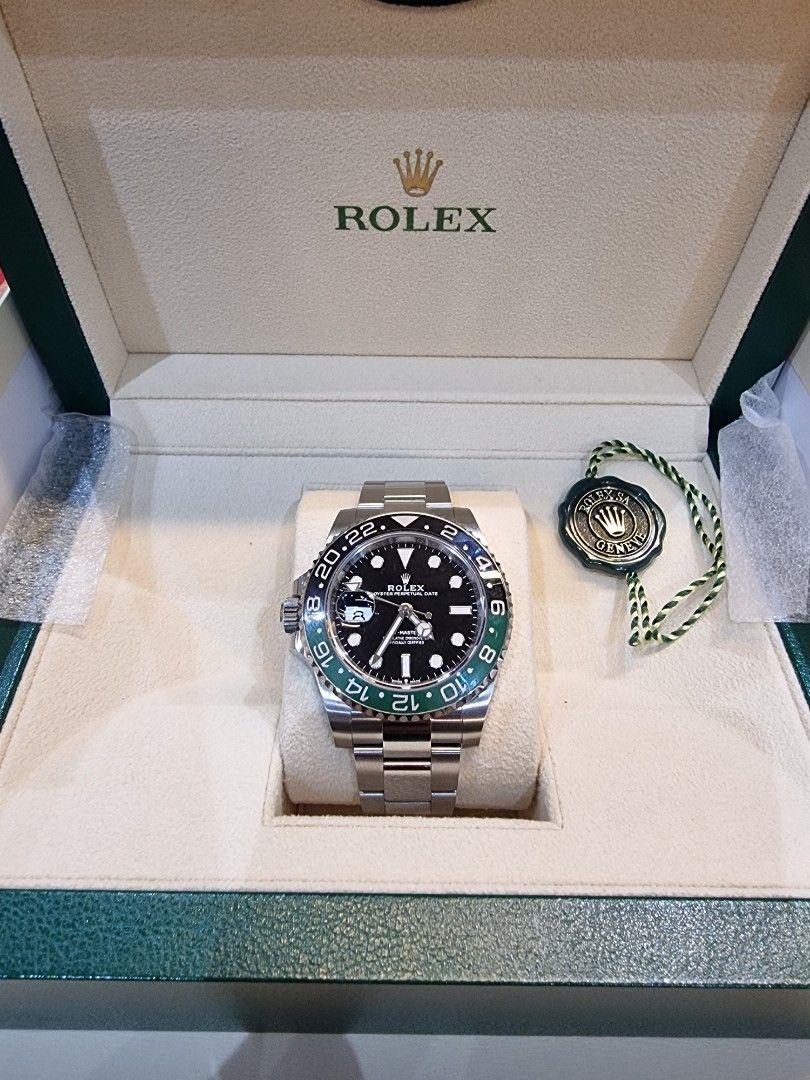 BNIB 2022 Rolex Gmt2C aka Sprite, Luxury, Watches on Carousell