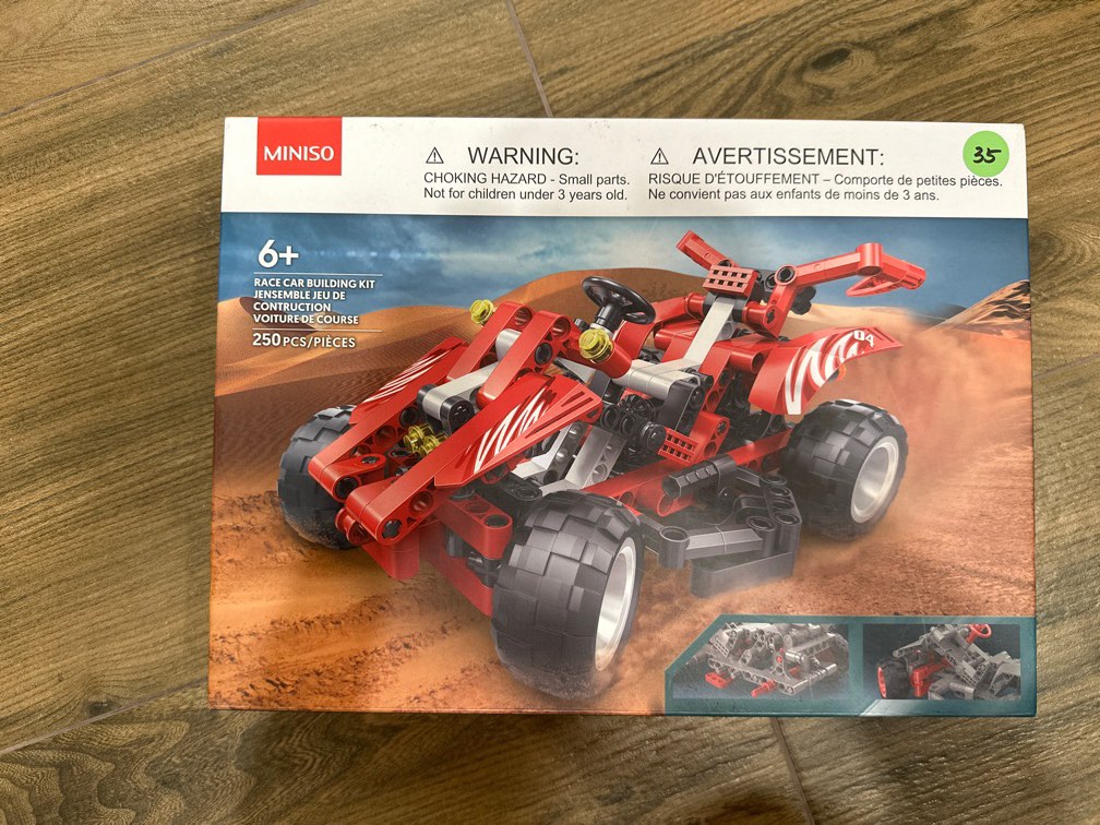 BRAND NEW MINISO RACE CAR BUILDING KIT CONSTRUCTION KIDS CHILDREN TOY ...