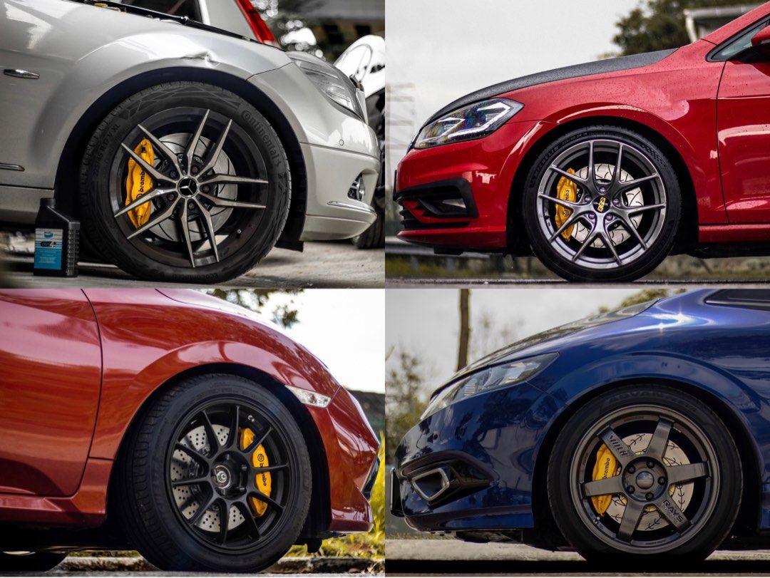 BREMBO BBK ( F40 F50 ) Four Piston Caliper Brake Kits Honda Vezel Civic ...