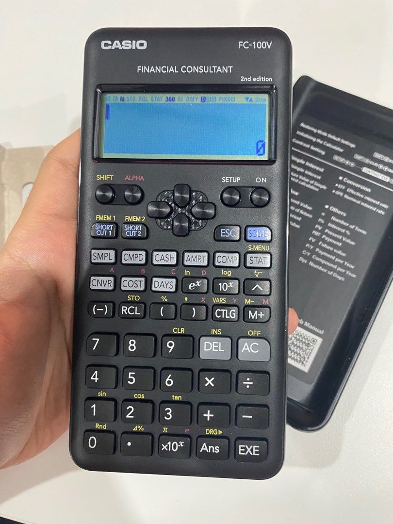 Casio Financial Calculator FC-100V 2nd Edition, Computers & Tech ...
