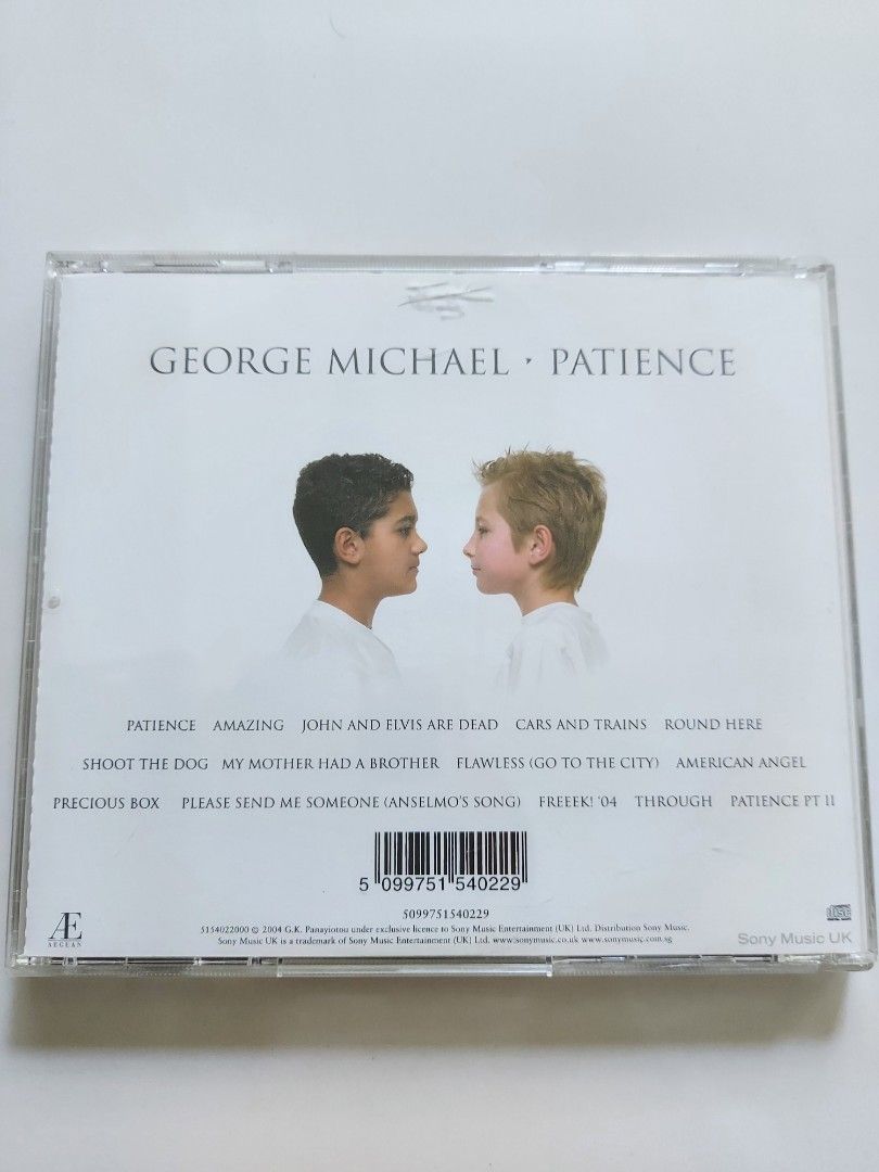 CD George Michael - Patience, Hobbies & Toys, Music & Media, CDs & DVDs ...