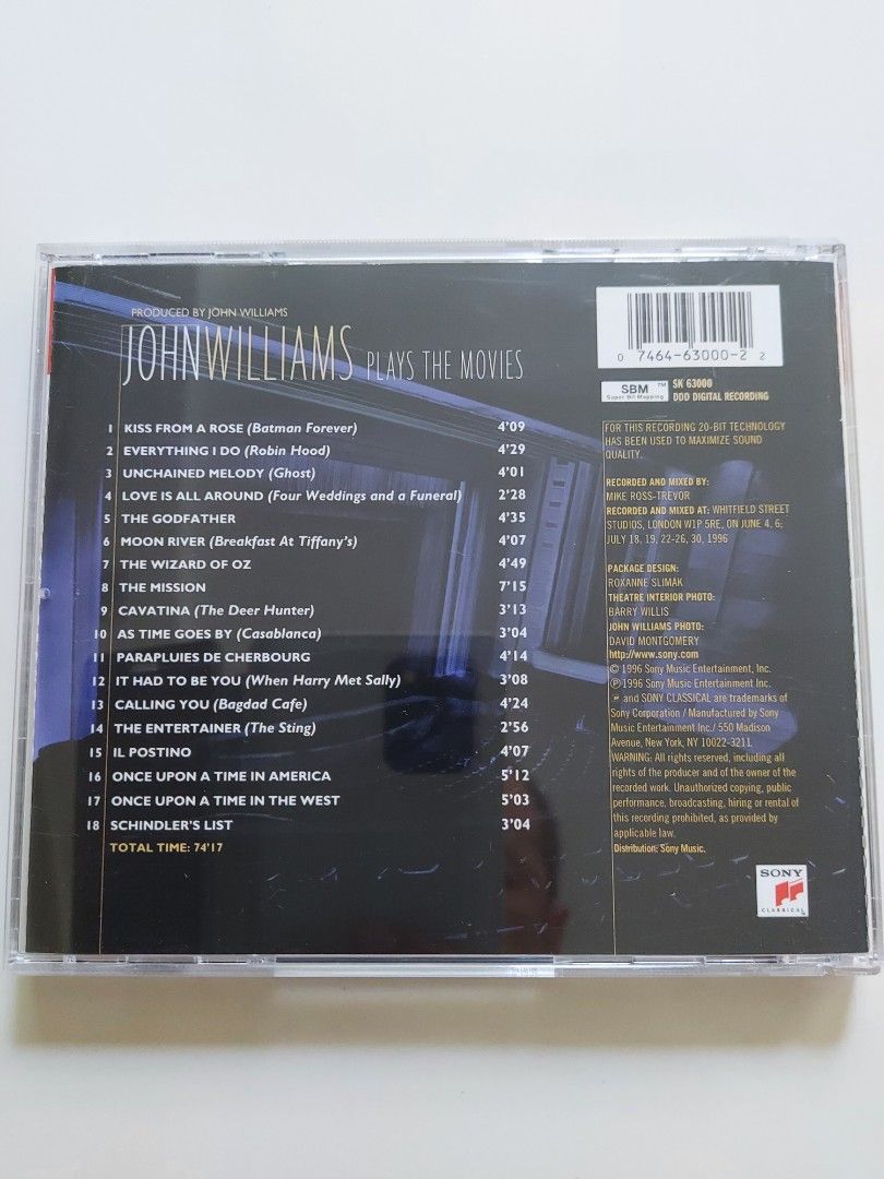 CD John Williams - Plays The Movies, Hobbies & Toys, Music & Media, CDs ...