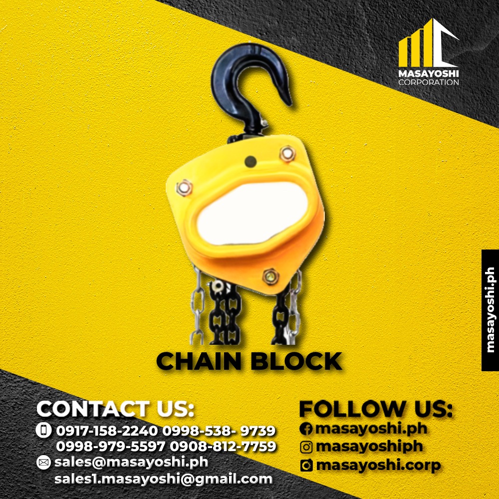 Chain Block Heavy Duty 20T x 3M | Construction Equipment | Lifting ...
