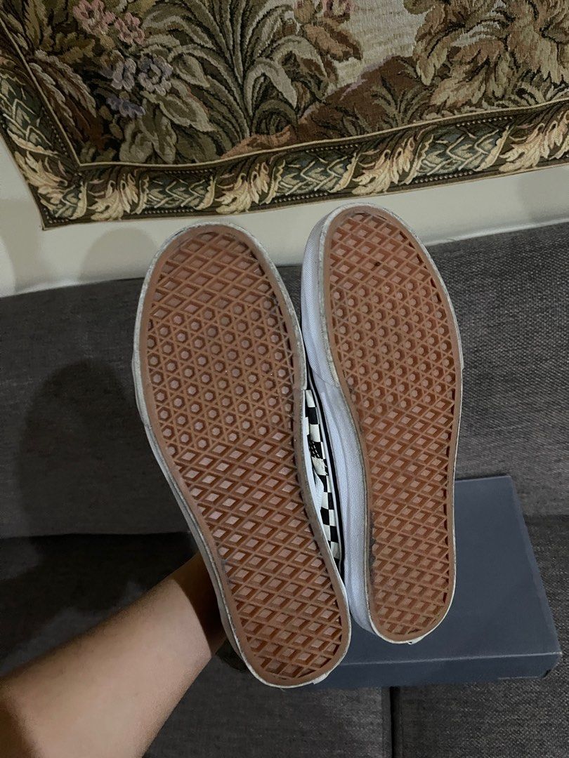 Checkerboard & Black Vans Old Skool, Men's Fashion, Footwear, Sneakers ...