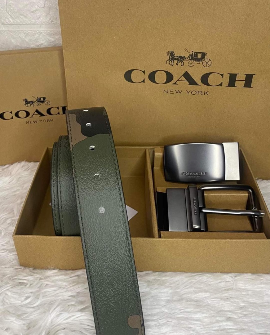 Coach 2 buckle belt, Men's Fashion, Watches & Accessories, Belts on ...