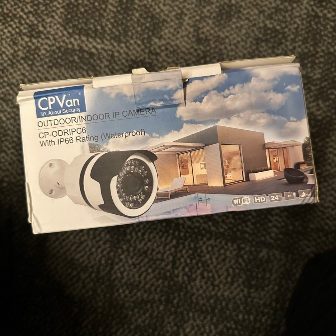 CPVAN CamHi APP 1080P Outdoor Security Camera,IP66 Waterproof WiFi CCTV ...