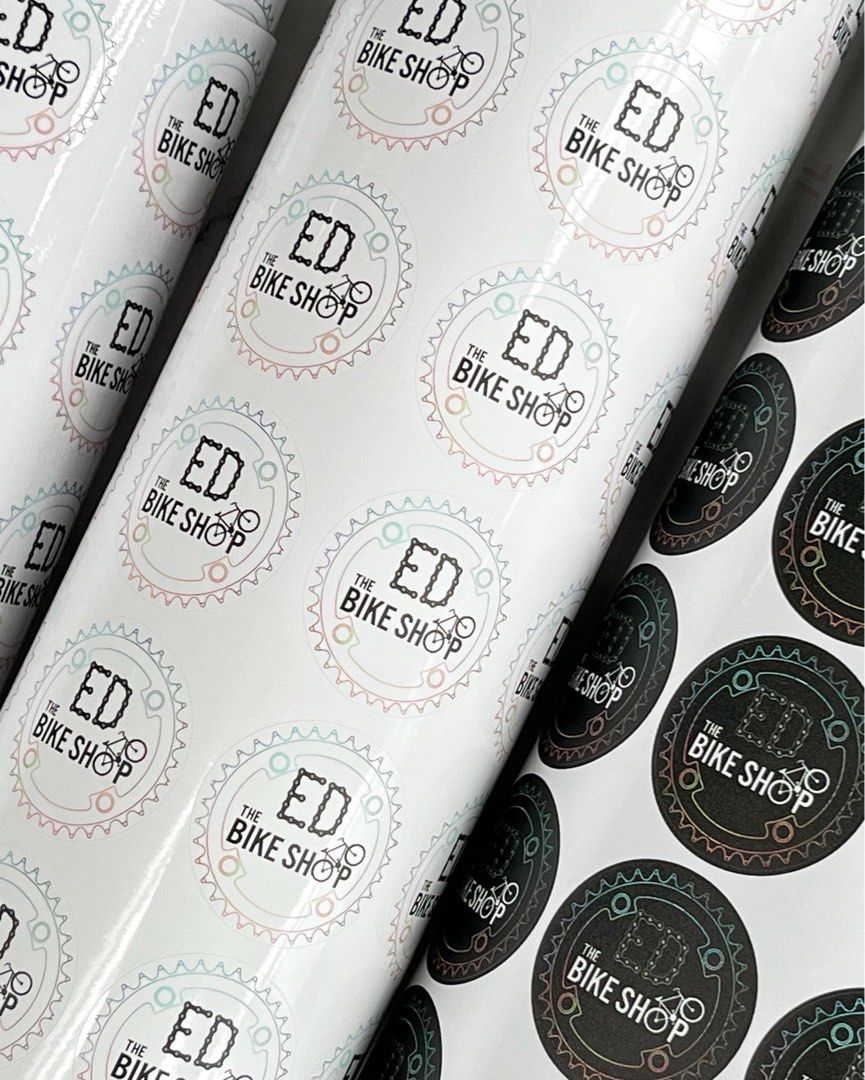 Custom Business Company Logo Sticker Labels QR Code Design Sticker High ...