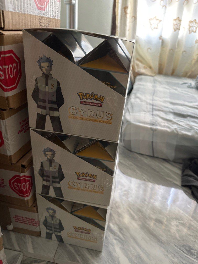 Left 1 Pokemon Cyrus and Klara premium tournament collection, Hobbies ...