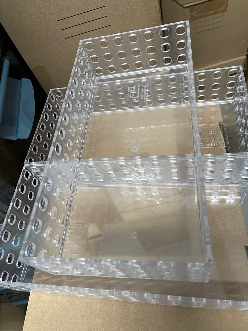 Daiso Long Storage Boxes - 3 pcs, Furniture & Home Living, Home ...