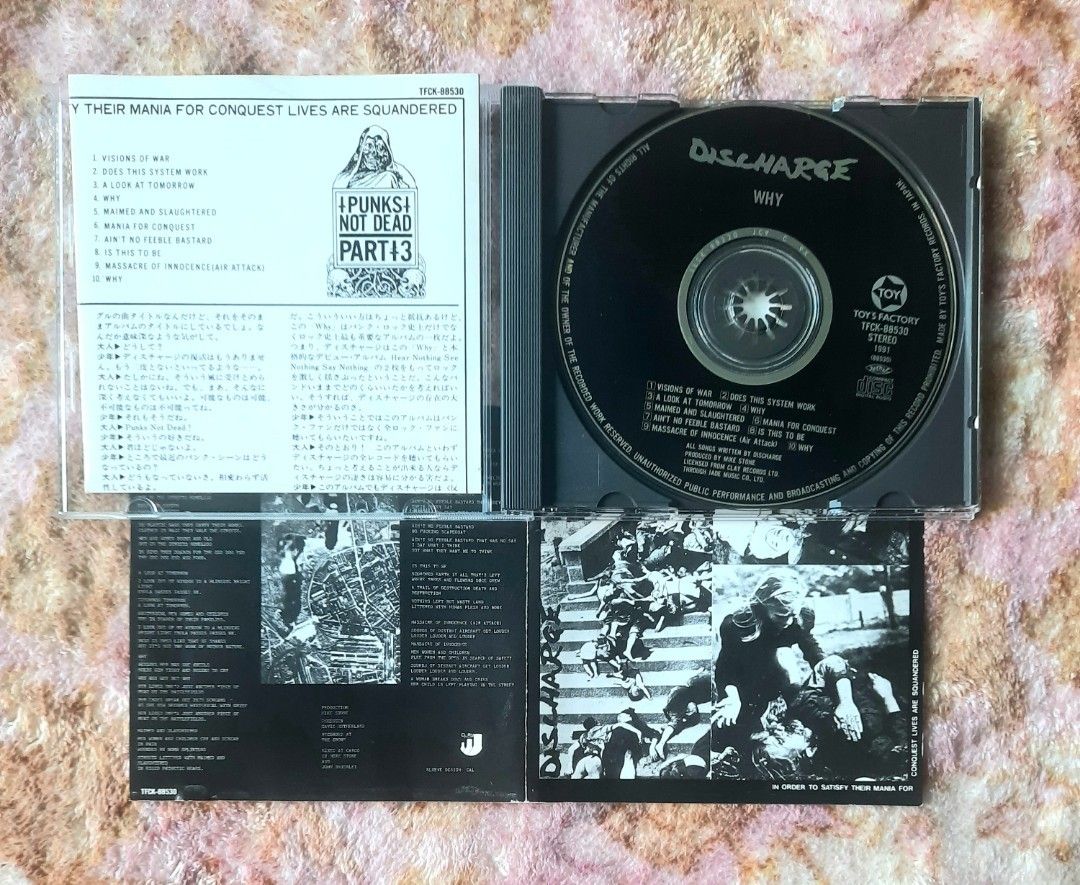 Discharge - Why CD, Hobbies & Toys, Music & Media, CDs & DVDs on Carousell