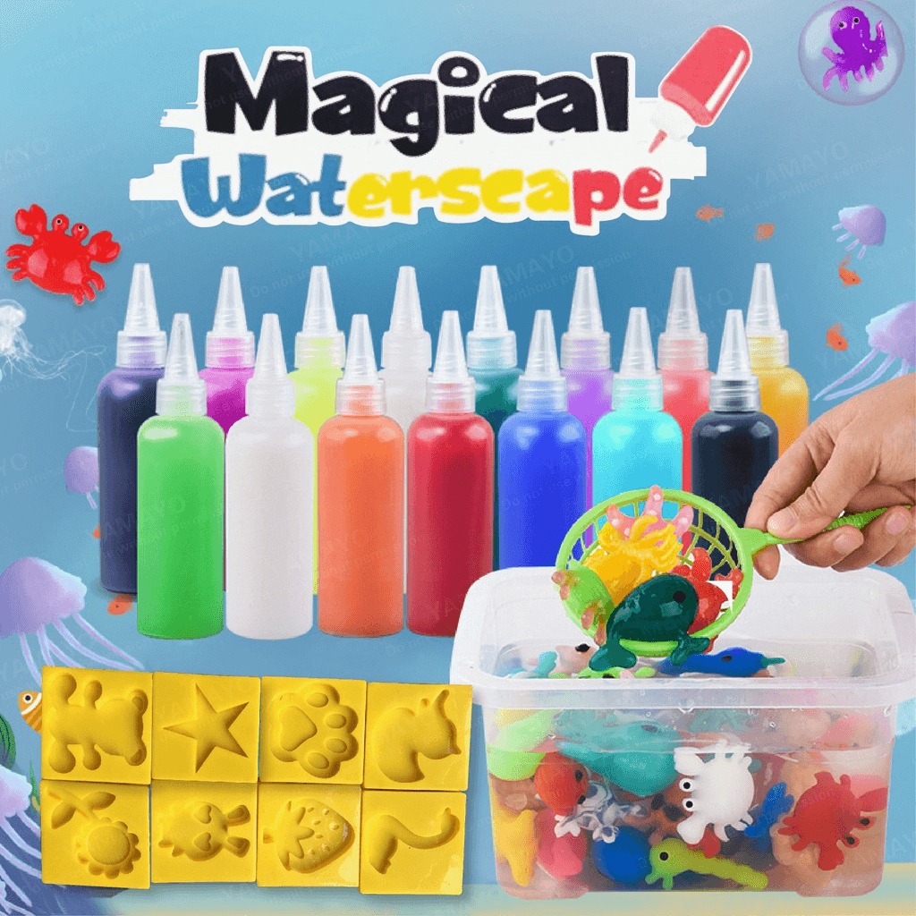 DIY Magical Waterscape Floating Set Water Aqua Jelly Sensory Early ...
