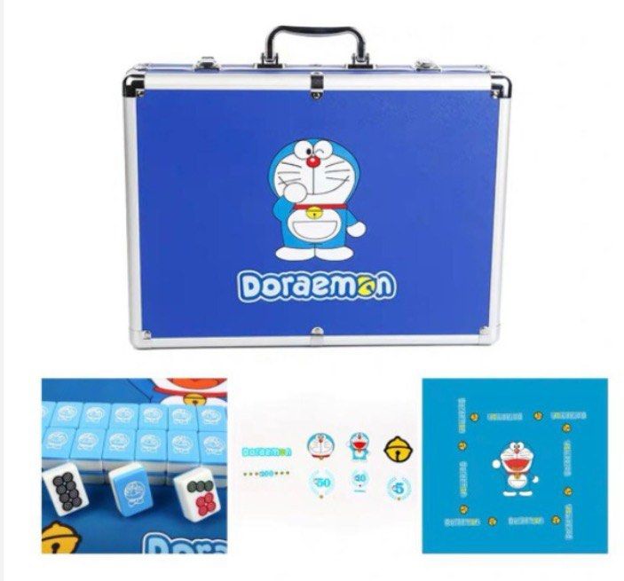 Doraemon Mahjong Set, Hobbies & Toys, Toys & Games on Carousell