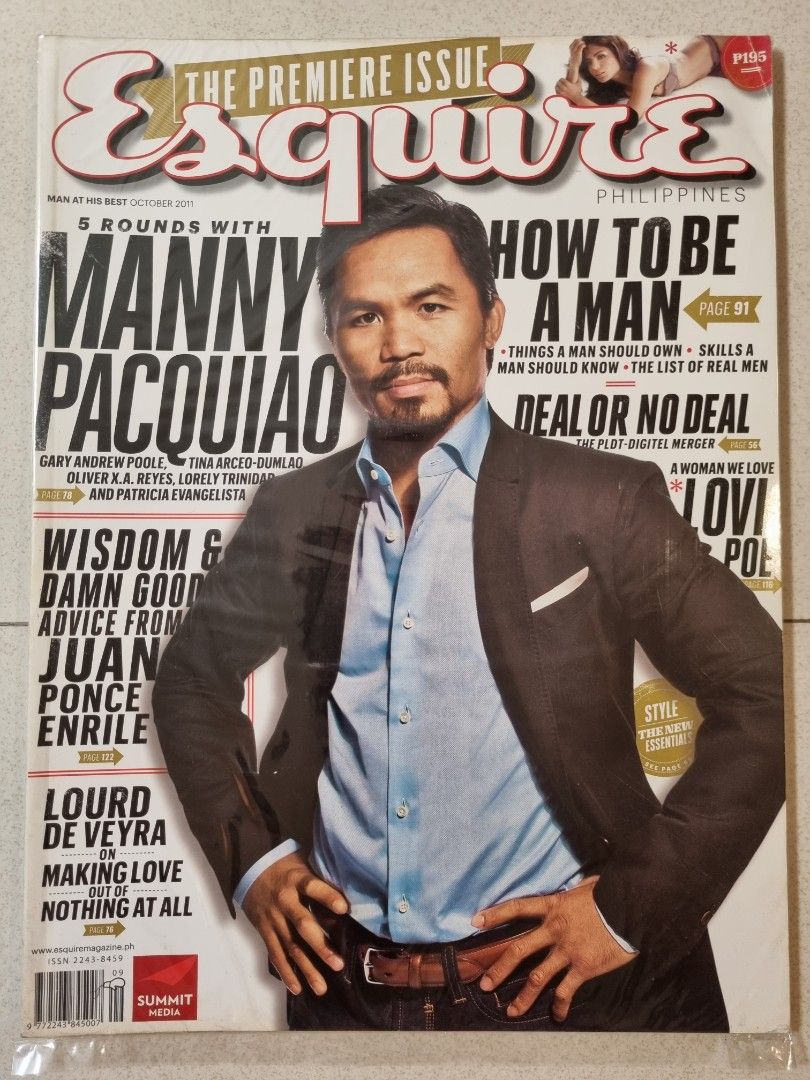 Esquire Magazine Manny Pacquiao, Hobbies & Toys, Books & Magazines ...