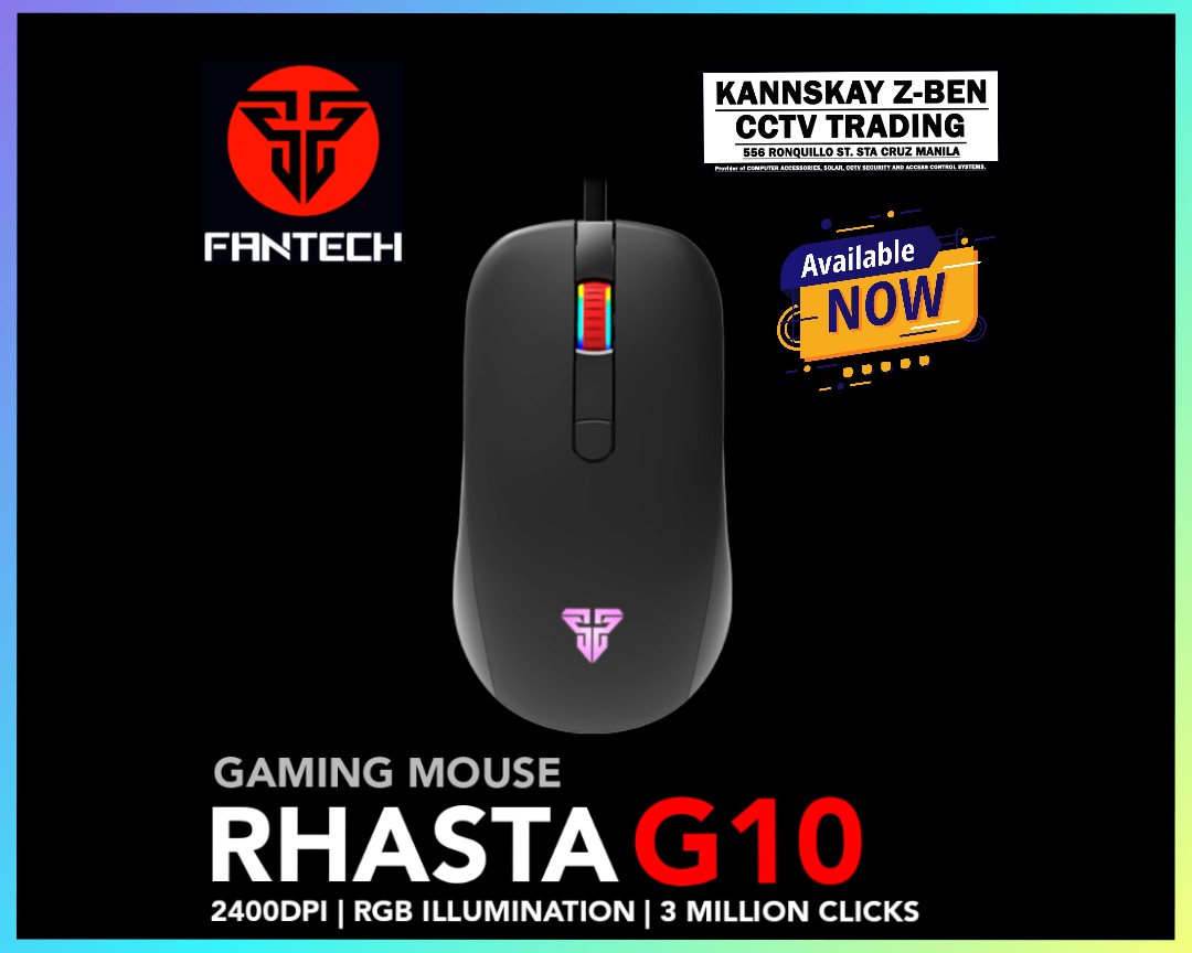 FANTECH G10 RHASTA BLACK GAMING MOUSE, Computers & Tech, Parts ...