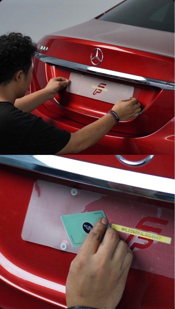 Frameless Car Plate Holder, Car Accessories, Car Plates on Carousell