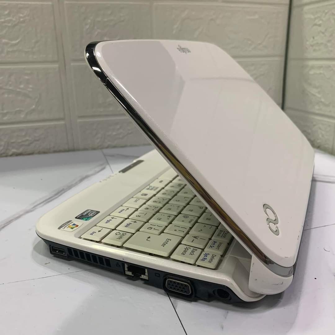 Fujitsu White Netbook w/ Camera on Carousell
