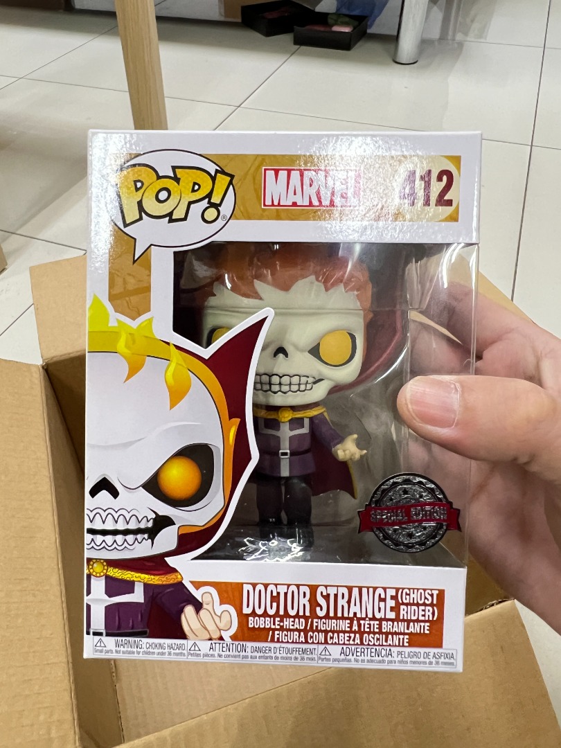 Funko Pop! Marvel #412 - Dr Strange (Ghost Rider), Hobbies & Toys, Toys ...
