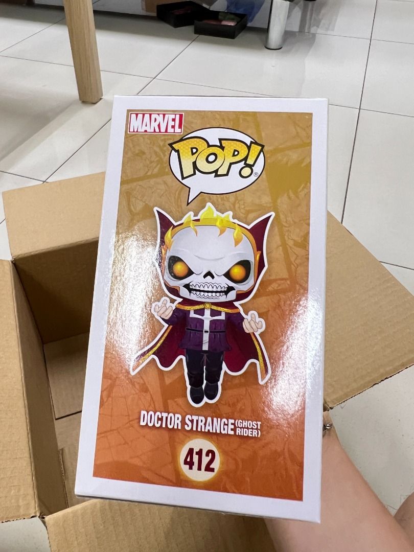 Funko Pop! Marvel #412 - Dr Strange (Ghost Rider), Hobbies & Toys, Toys ...