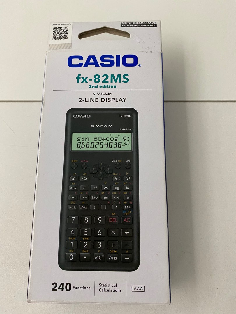 Fx 82ms calculator, Hobbies & Toys, Stationery & Craft, Stationery ...