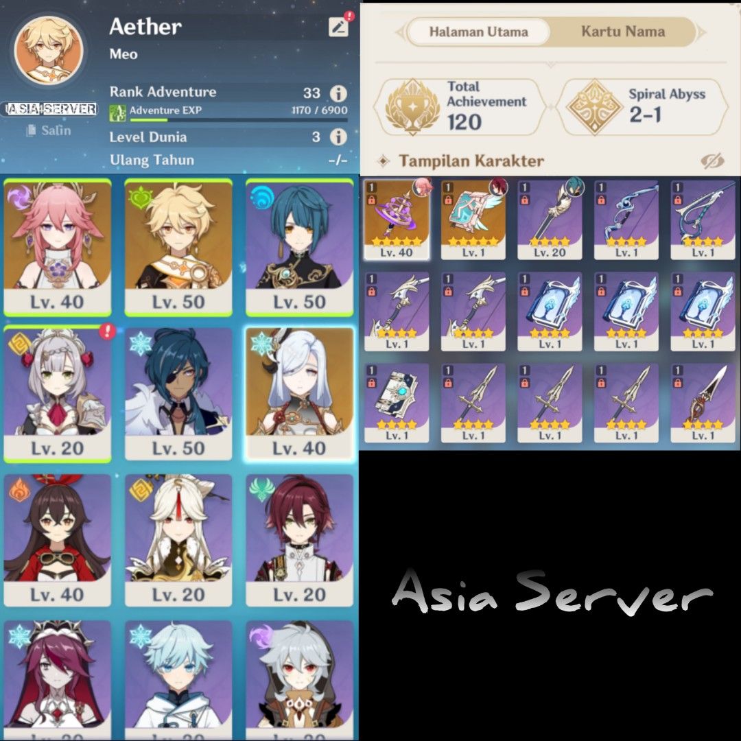 Genshin Impact Starter acc ( Yae with Sign), Video Gaming, Gaming ...