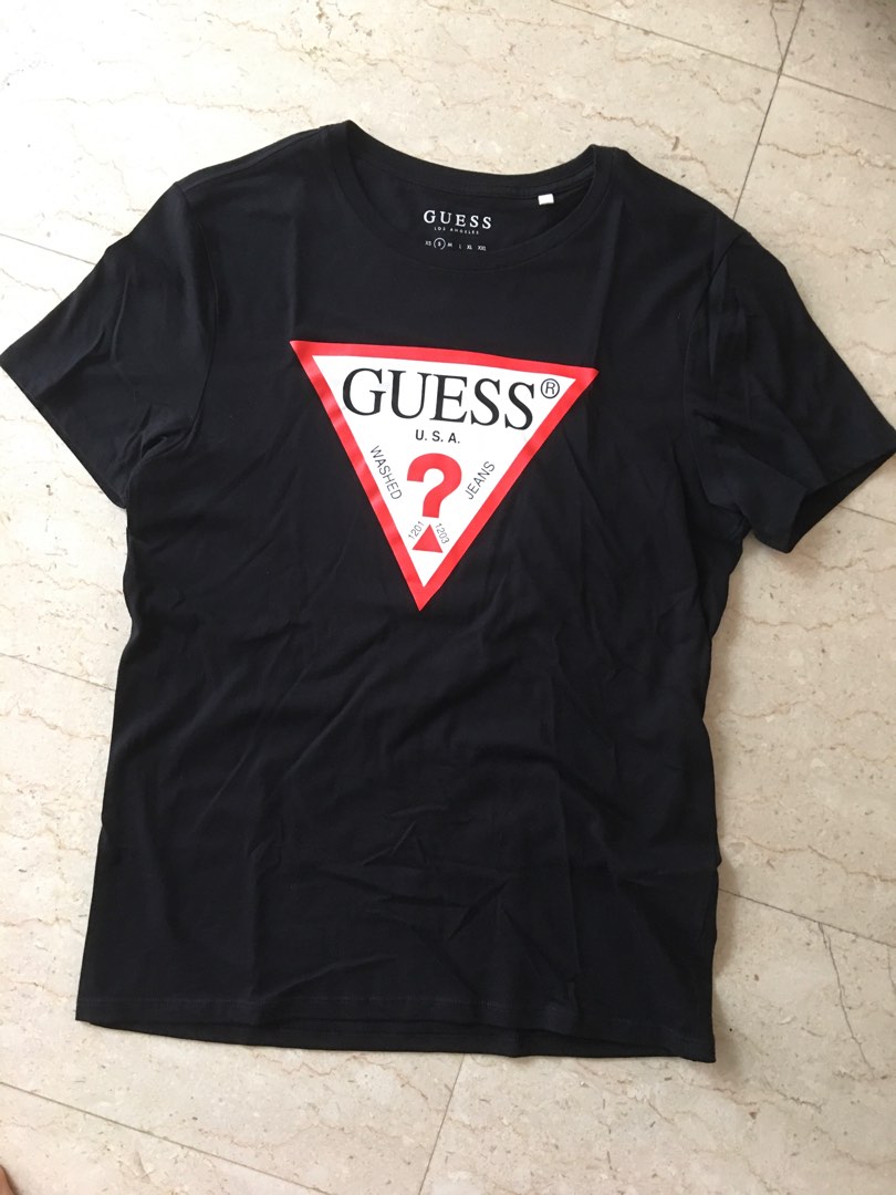 Guess Tshirts, Men's Fashion, Tops & Sets, Tshirts & Polo Shirts on Carousell